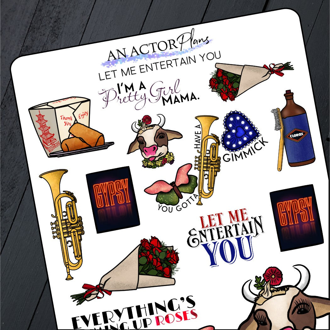 Let Me Entertain You // Doodle // Sticker Sheet – An Actor Plans