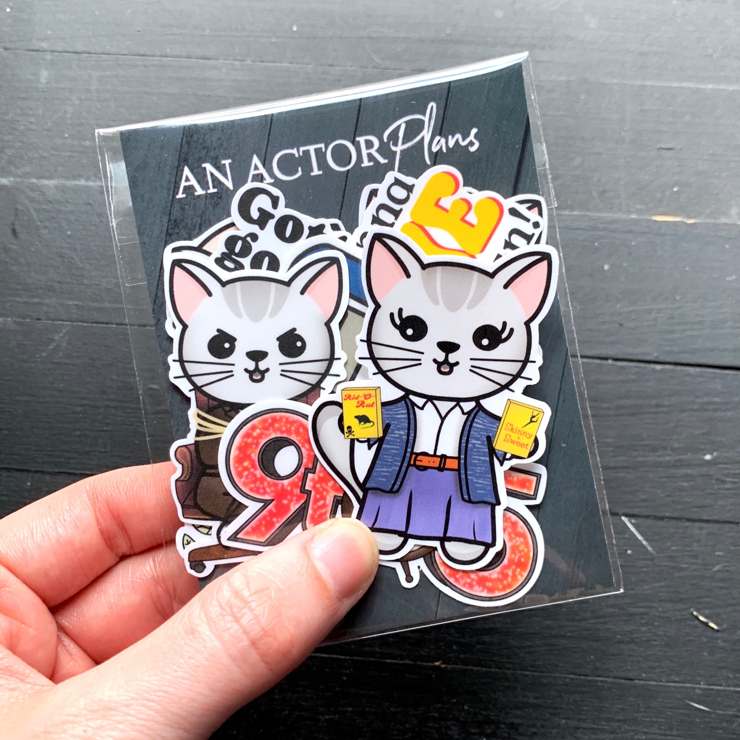 Mabel works 9 to 5 // Vinyl Sticker Pack – An Actor Plans
