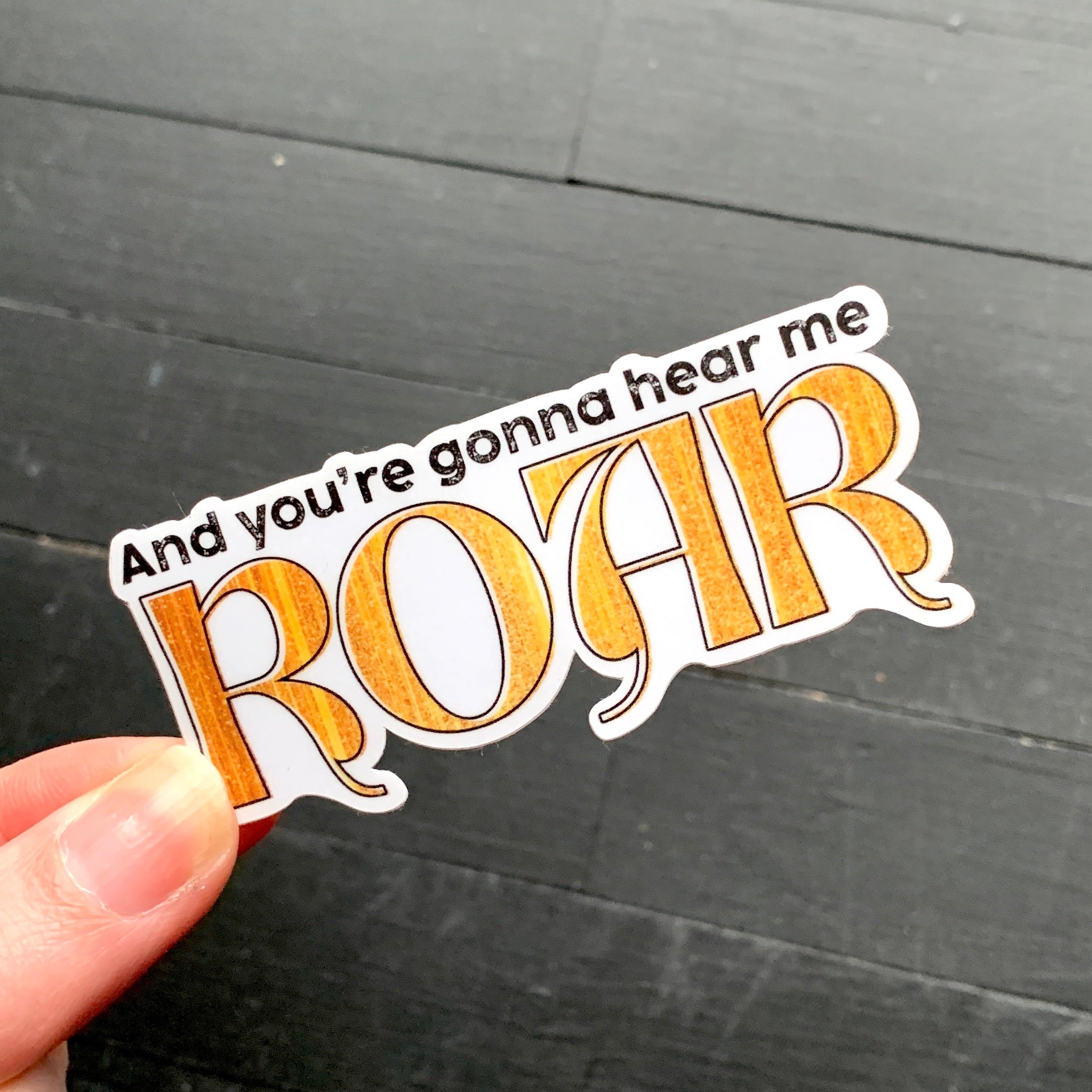 Roar // Die Cut Sticker – An Actor Plans