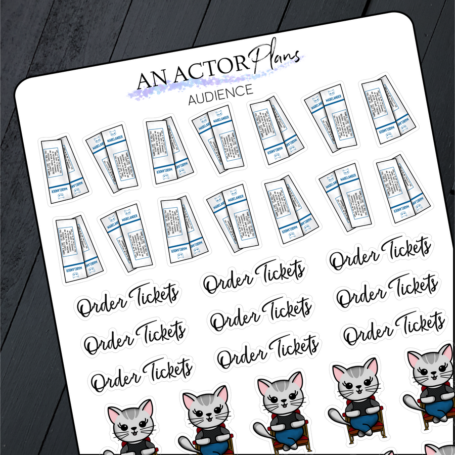 Items for Audience Members – An Actor Plans