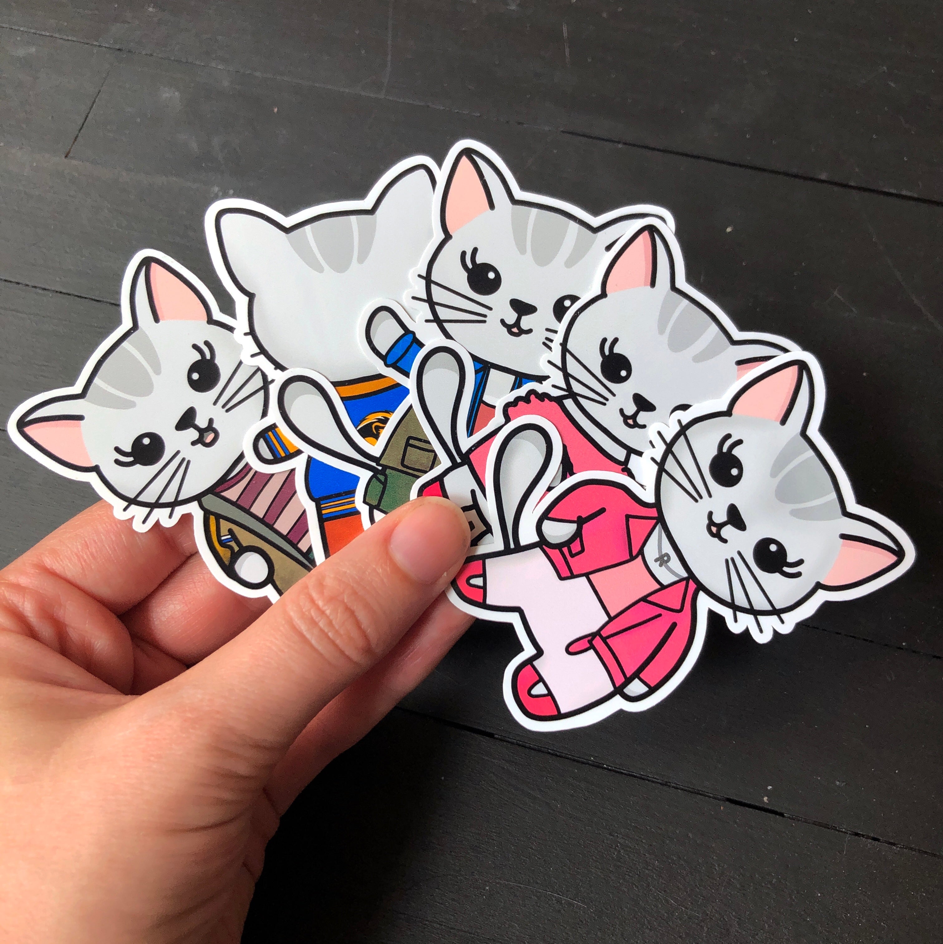 Mean Kittens // Mabel // Die Cut Stickers – An Actor Plans