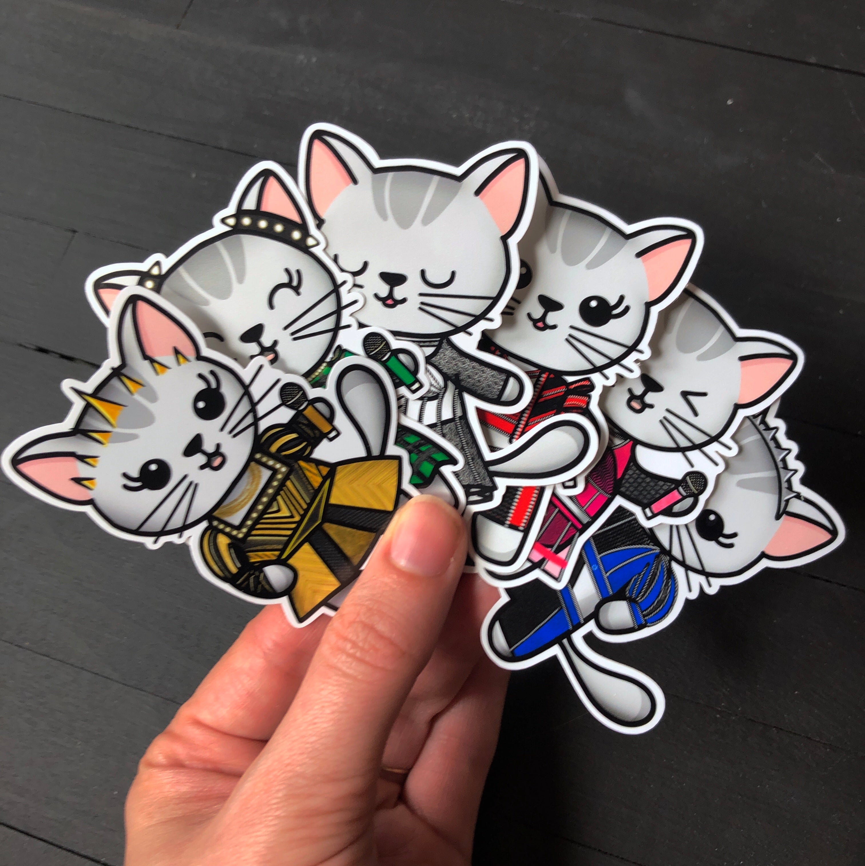 Ex-Kittens // Mabel // Die Cut Stickers – An Actor Plans