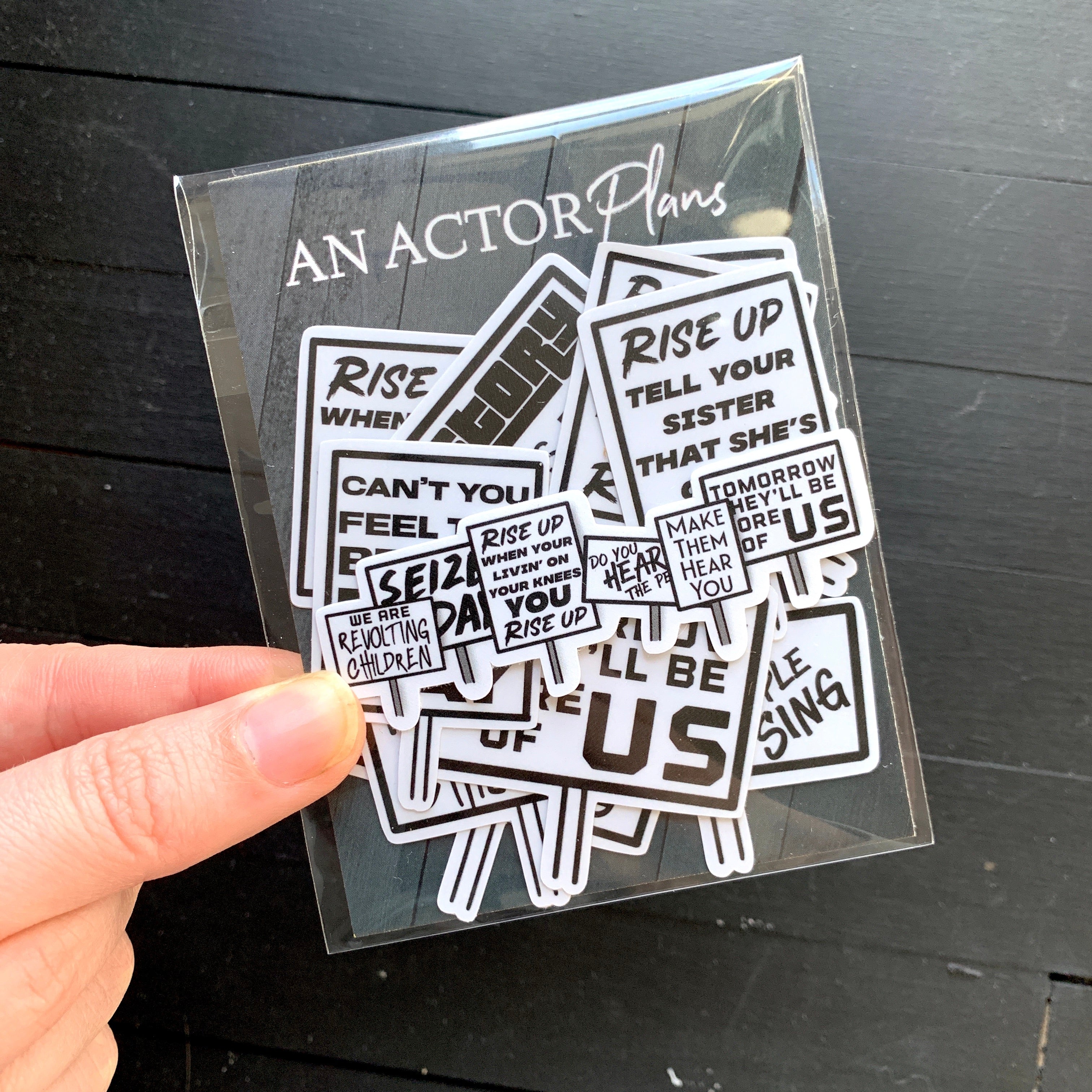 Revolution Signs // Vinyl Sticker Pack – An Actor Plans