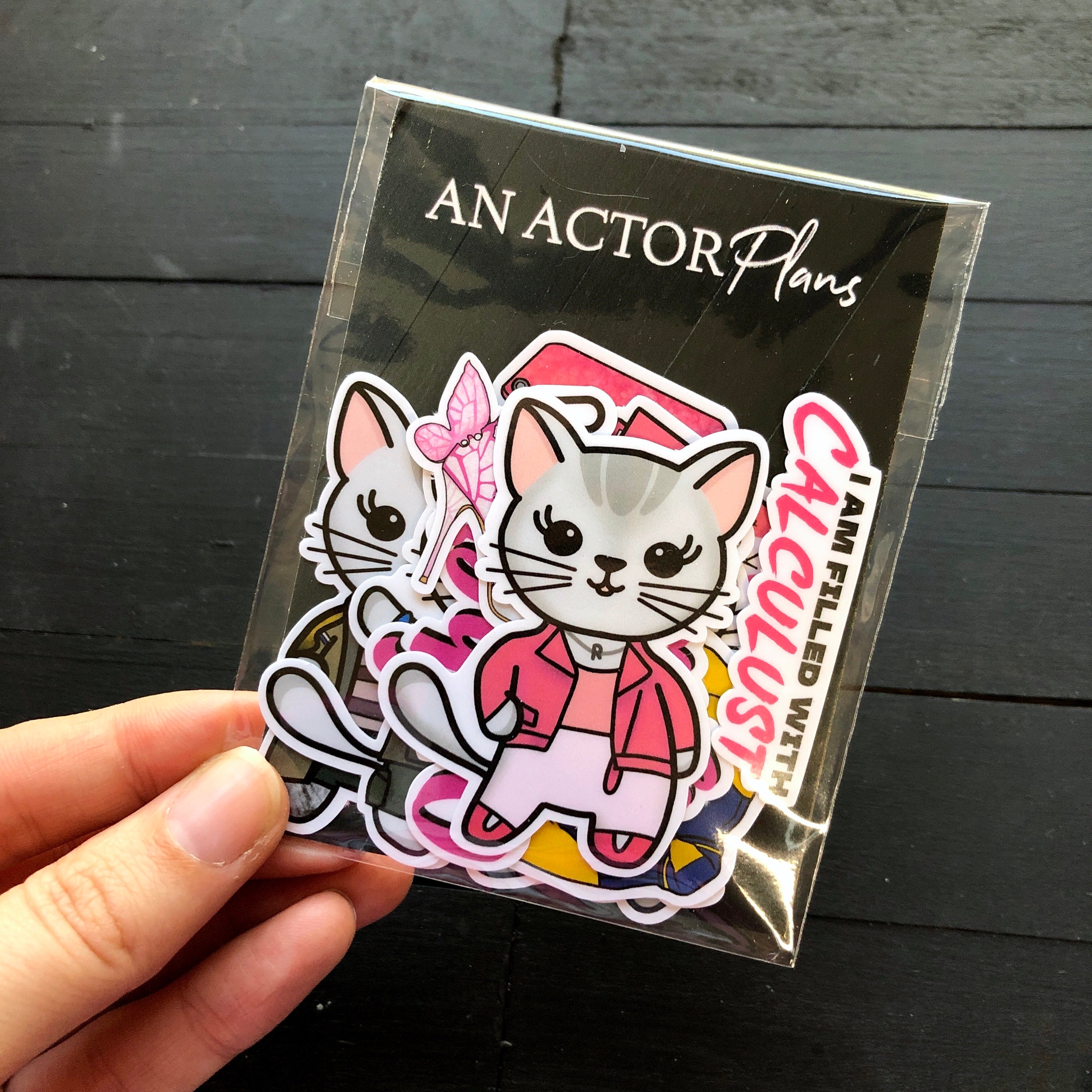 Mean Kittens // Vinyl Sticker Pack – An Actor Plans