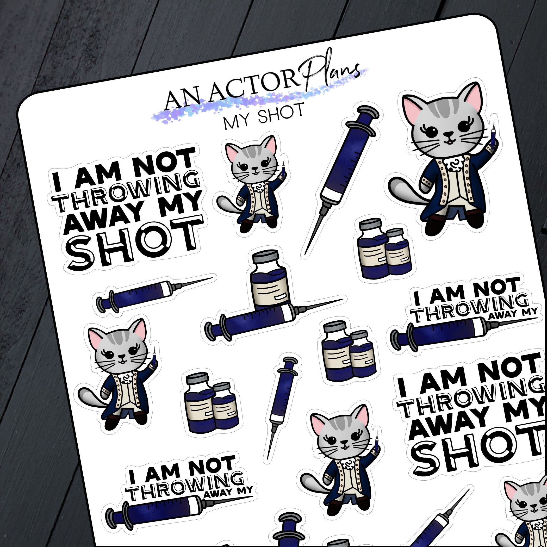 My Shot // Doodle // Sticker Sheet – An Actor Plans